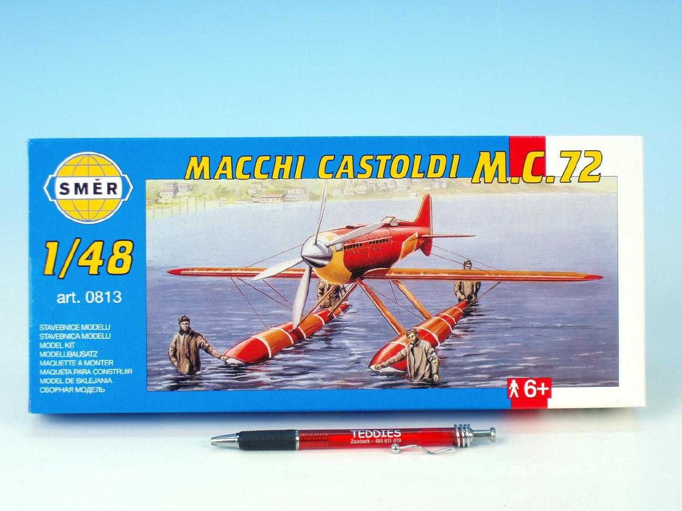 Směr model letadla Macchi Castoldi M.C.72 1:48 17,5x19cm v krabici ...