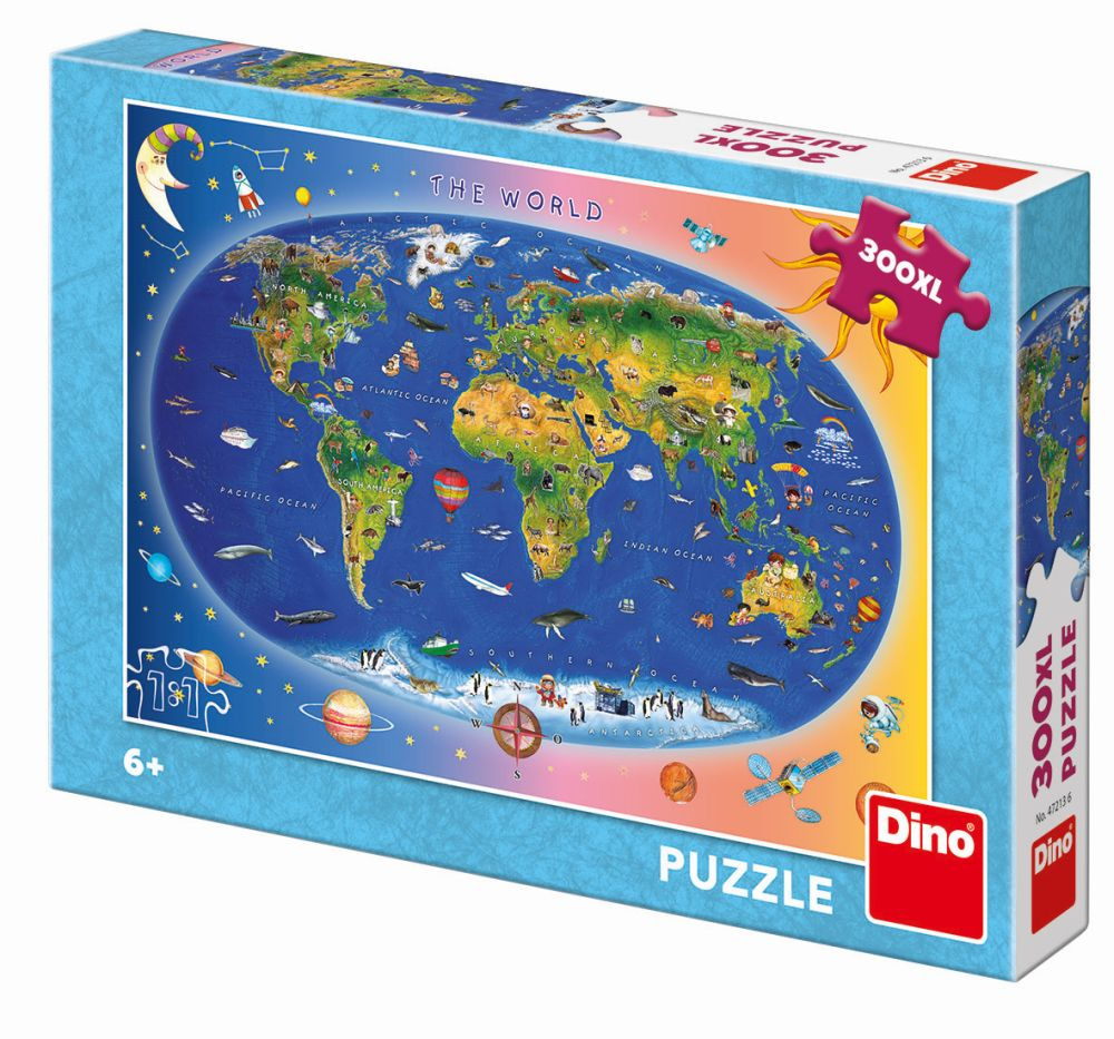 Dino DETSKÁ MAPA 300 XL Puzzle - Eshop s hračkami - TOYSSHOP.cz