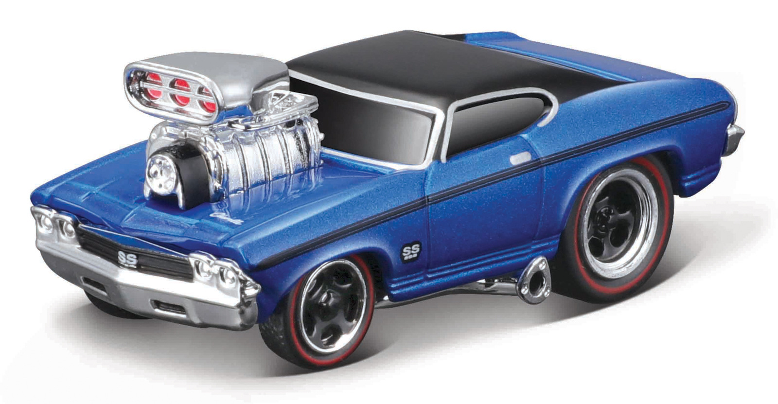 Maisto - Muscle Transports - 1966 Chevrolet C60 Flatbed 1969 Chevrolet Chevelle SS 396, 1:64