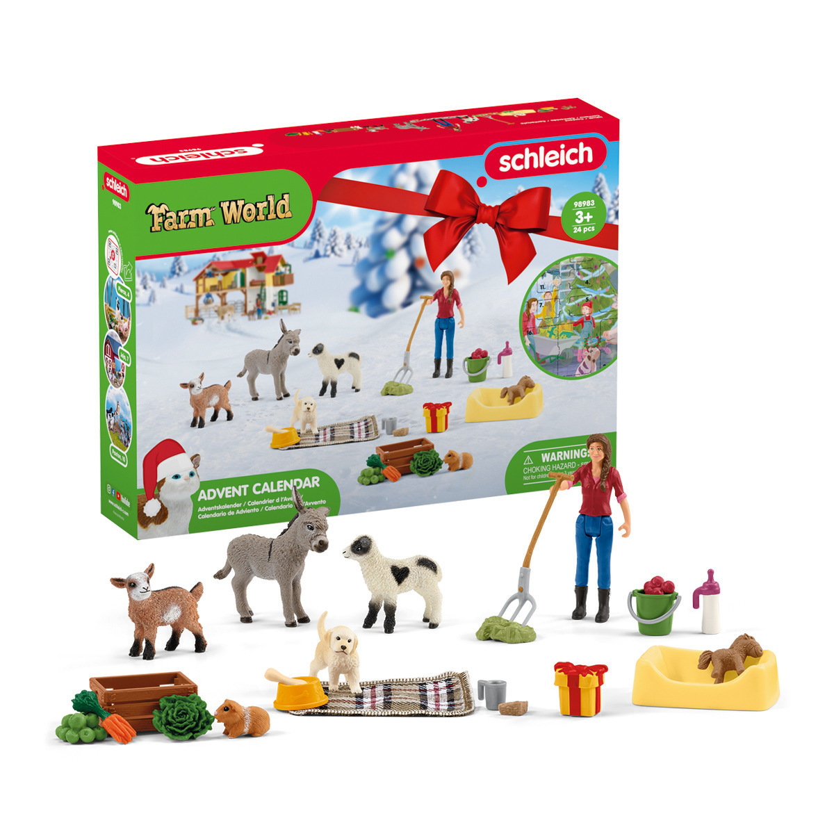 Schleich 98983 Adventný kalendár Schleich 2023 - Domáce zvieratá