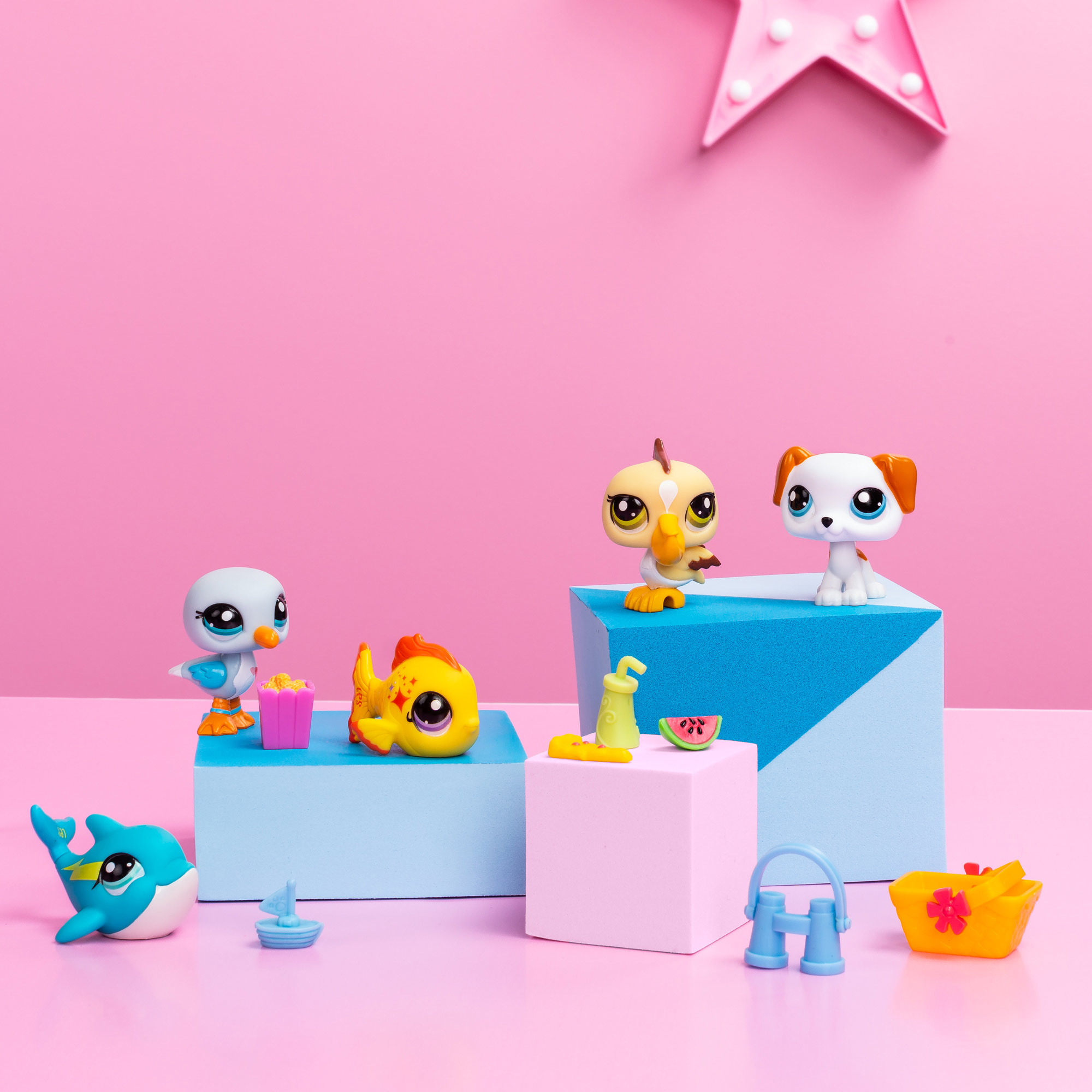 TM Toys Littlest Pet Shop 5 figurek Pláž