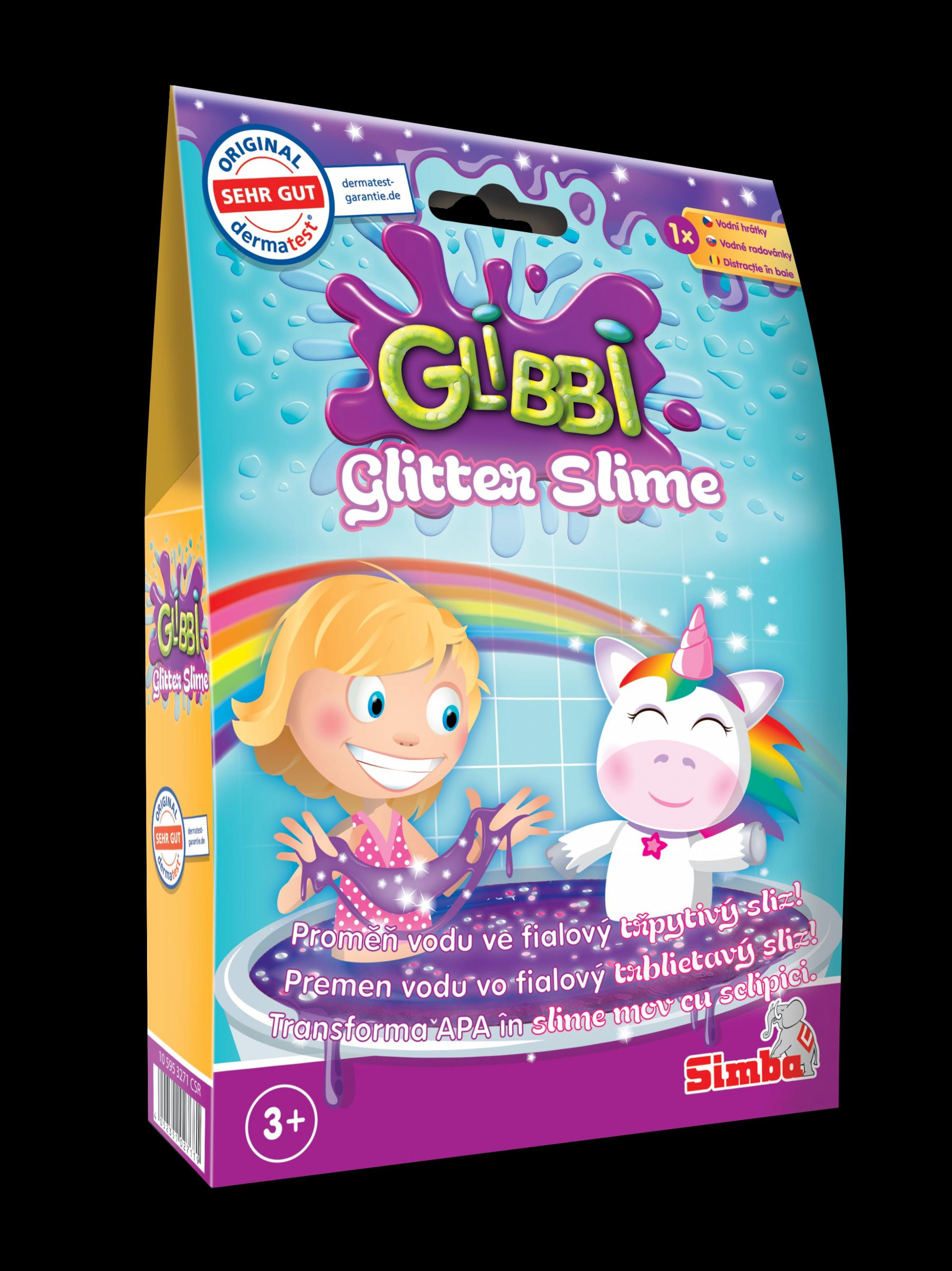 Simba Glibbi Glitter Slime fialový trblietavý sliz